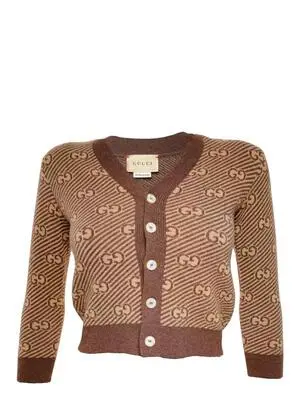 Gucci 2021 Button-up Cardigan - Brown