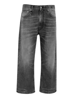 R13 Five-pocket Straight Leg Jeans - Grey
