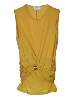 Elisabetta Franchi Jewel-detail Top - Yellow