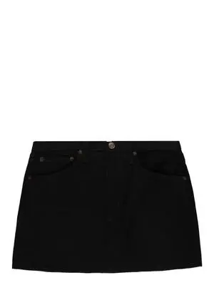 AGOLDE Keira Mini Skirt - Black