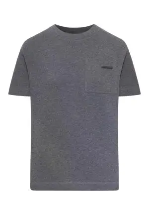 Brunello Cucinelli Crew-neck T-shirt With Pocket - Grey