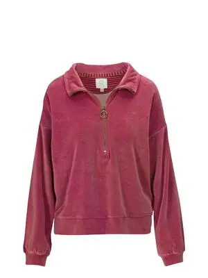 PIP STUDIO Solid Zip-Up Sweatshirt