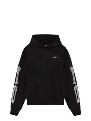 Amiri Oversized Bones Hoodie - Black