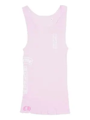 Chrome Hearts T-bar Rib Tank - Pink
