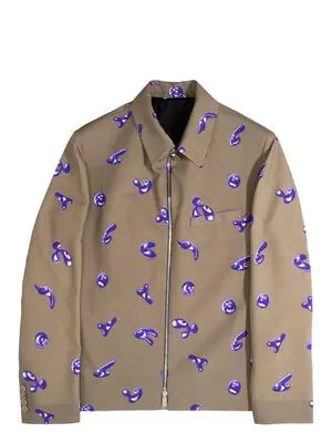 Dior X Kenny Scharf Zipped Jacket - Brown