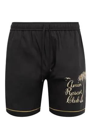 Amiri Embroidered Short - Black