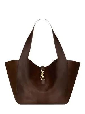 Saint Laurent Le 5a7 Tote - Brown