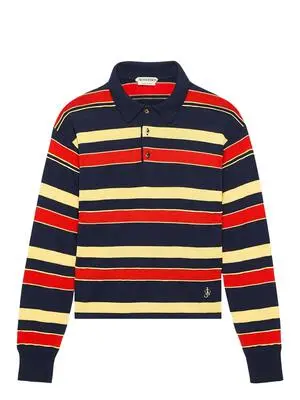 JW Anderson Knitted Rugby Polo - Blue