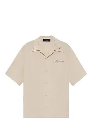 Amiri Stud Camp Shirt - White