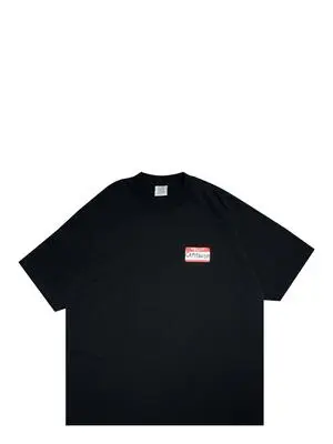Vetements Sticker T-shirt - Black