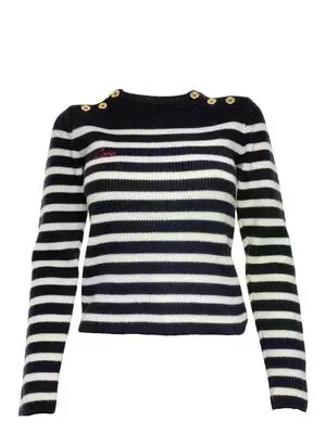 Miu Miu Striped Sweater - Blue