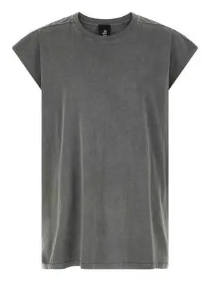 THOM KROM 925 Raw-cut Stitching T-shirt - Grey
