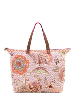 PIP STUDIO Floral-print Tote - Pink