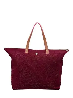 PIP STUDIO Quilted Velvet Tote Bag - Red