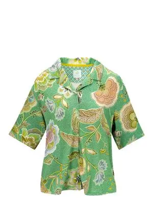 PIP STUDIO Floral Print Shirt - Green