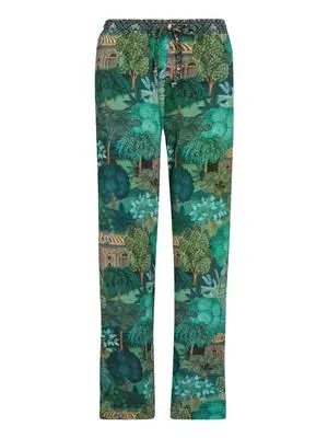 PIP STUDIO Cotton Pyjama Bottoms - Green