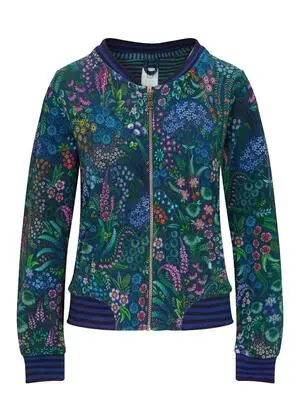 PIP STUDIO Floral Zip-up Jacket - Blue