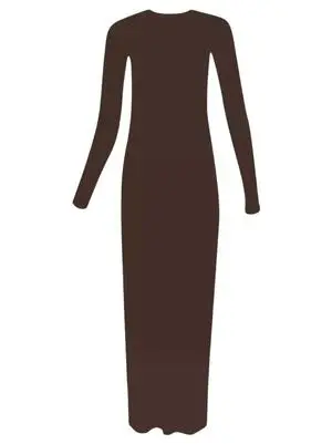 Wardrobe.NYC Long-sleeve Midi Dress - Brown