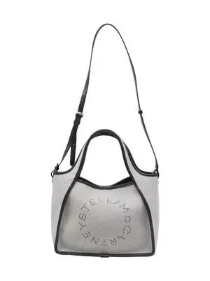 Stella McCartney Logo Canvas Tote - Grey