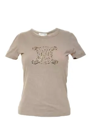 Celine 1990-2000s Logo T-shirt - Brown