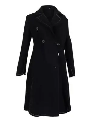 MAX MARA Visible-Stitch Double-Breasted Coat