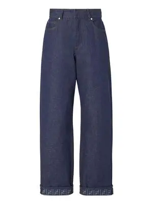 Fendi High-waisted Wide Leg Jeans - Blue