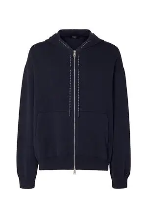 Fendi Sweatshirt With Micro FF Lace Blue