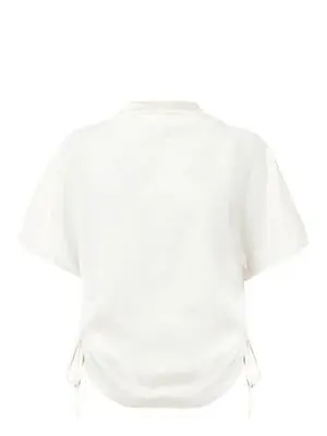 ALLSAINTS Leslie Drawstring-Sides Satin Top