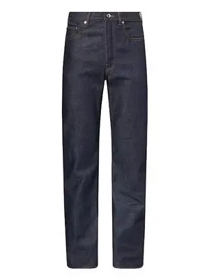 JW Anderson Brand-patch Straight-leg Denim Jeans - Indigo