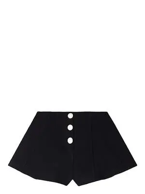 SANDRO Flared Mid-Rise Woven Shorts