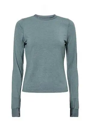 ADANOLA Contrast-trim Long-sleeve Top - Sea Green