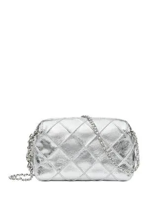 TORY BURCH Fleming Soft Metallic Leather Crossbody Bag