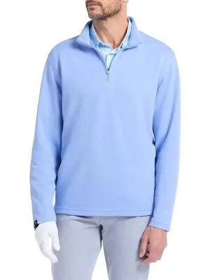 Robert Graham Troland Quarter Zip Pullover - Cornflower Blue