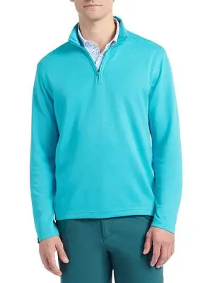 Robert Graham Quarter-zip Pullover - Peacock Blue