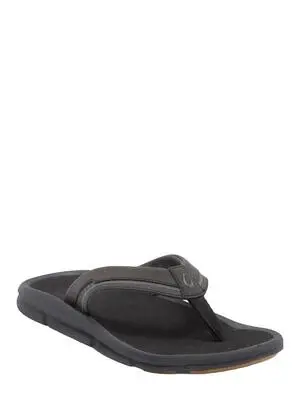 Olukai Keu Flip-flop - Black/black