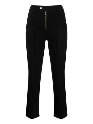 FRAME Le Super High Straight Leg Jeans - Black