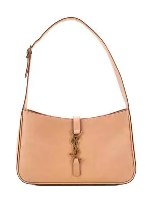 Saint Laurent Le 5 A 7 Small Hobo Bag Neutrals
