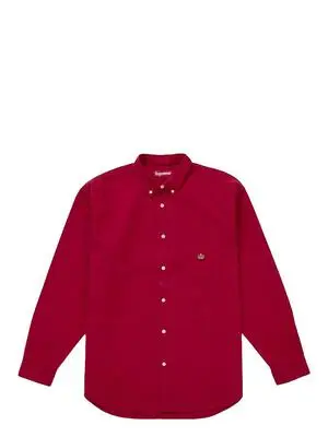 Supreme Loose Fit Flannel Oxford Shirt - Red