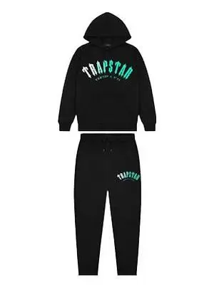 Trapstar Irongate Arch Fade Tracksuit - Black/teal