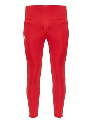 Adidas Leggings From The Adizero Collection - Red