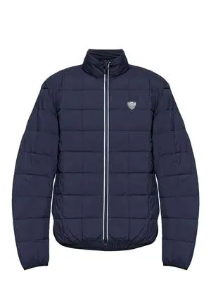 EA7 Quilted Jacket With Stand-up Collar - Navy Blue