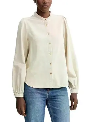 Rag & Bone Sandra Denim Blouse - Neutrals
