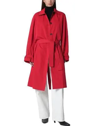 TOTEME Organic Cotton Trench Coat - Orange