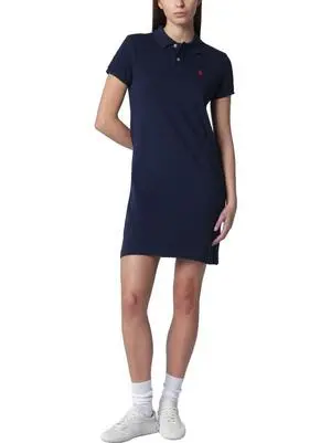 Polo Ralph Lauren Cotton Polo Mini Dress - Blue