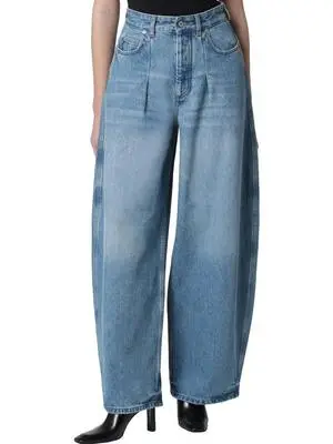 Jacquemus Indigo Denim Ovalo Trousers - Blue