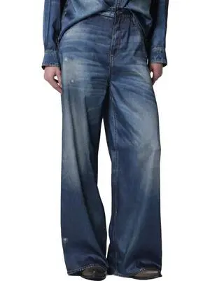 GOLDEN GOOSE Wide-leg Denim Trousers - Blue