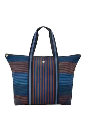 PIP STUDIO Striped Tote Bag - Blue