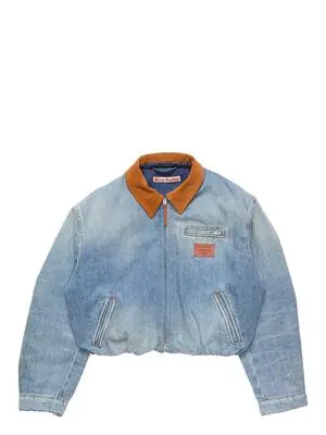 Acne Studios Denim Bomber Jacket - Mid Blue