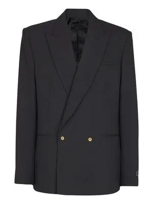Balmain Wool 2-button Blazer - Black