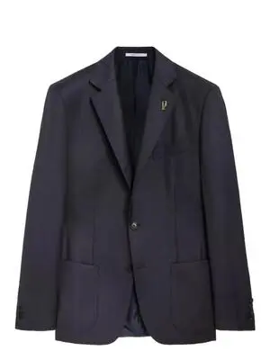 Pal Zileri Two-button Patch-pocket Blazer - Blue